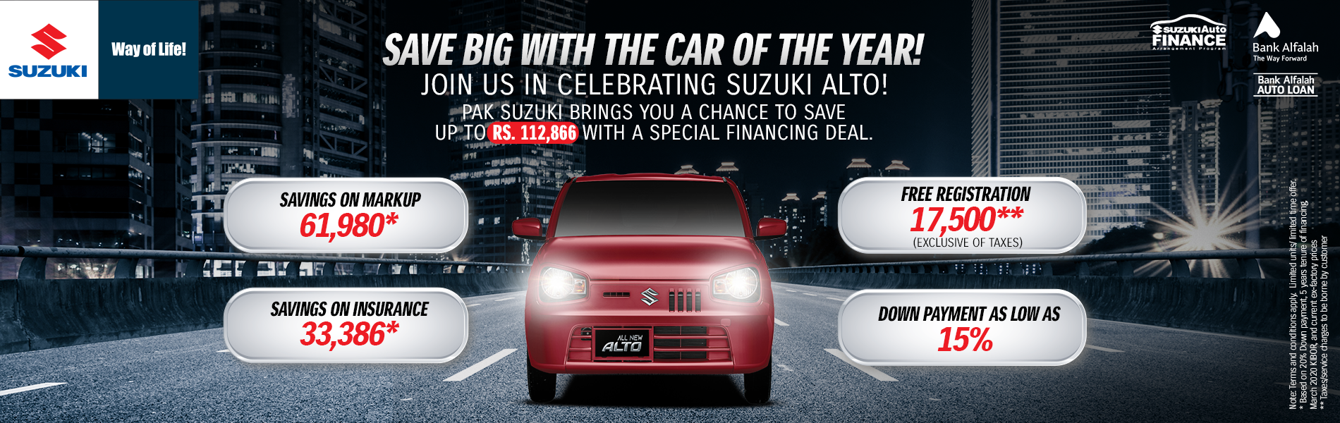 Pak Suzuki Car Finance Arrangment